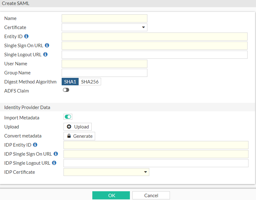 Create Or Edit A Saml Server Fortiproxy 7 4 4 Fortinet Document Library