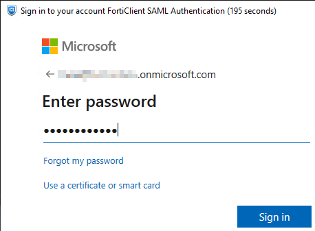 SAML authentication for VPN before logon | FortiClient 7.2.5 | Fortinet ...