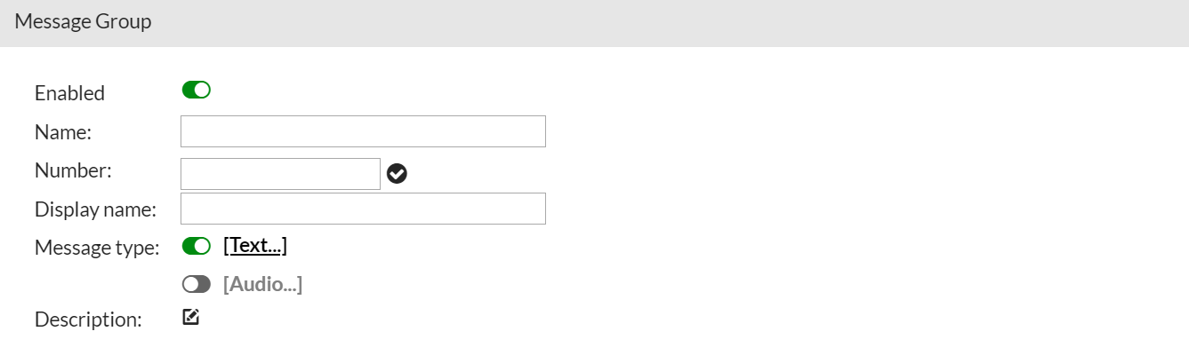 Creating a message group | FortiVoice 7.2.2 | Fortinet Document Library
