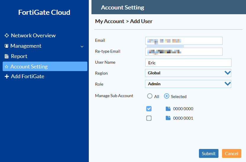 FortiGate Cloud users | FortiGate Cloud 23.3.0