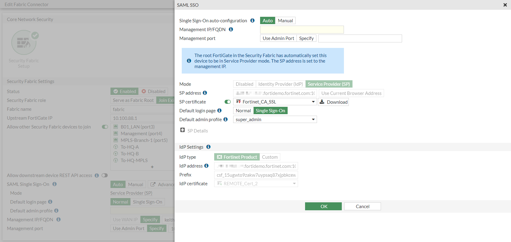 Configuring certificates for SAML SSO | FortiGate / FortiOS 7.4.5 ...