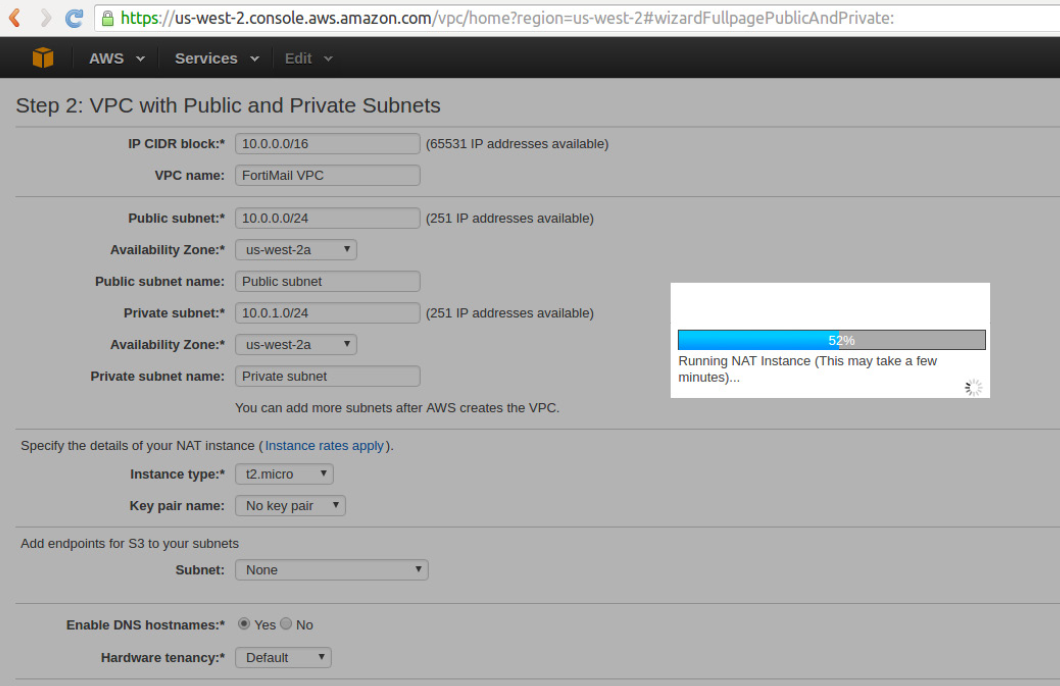 Basic AWS Network Setup | FortiMail 7.4.0 | Fortinet Document Library