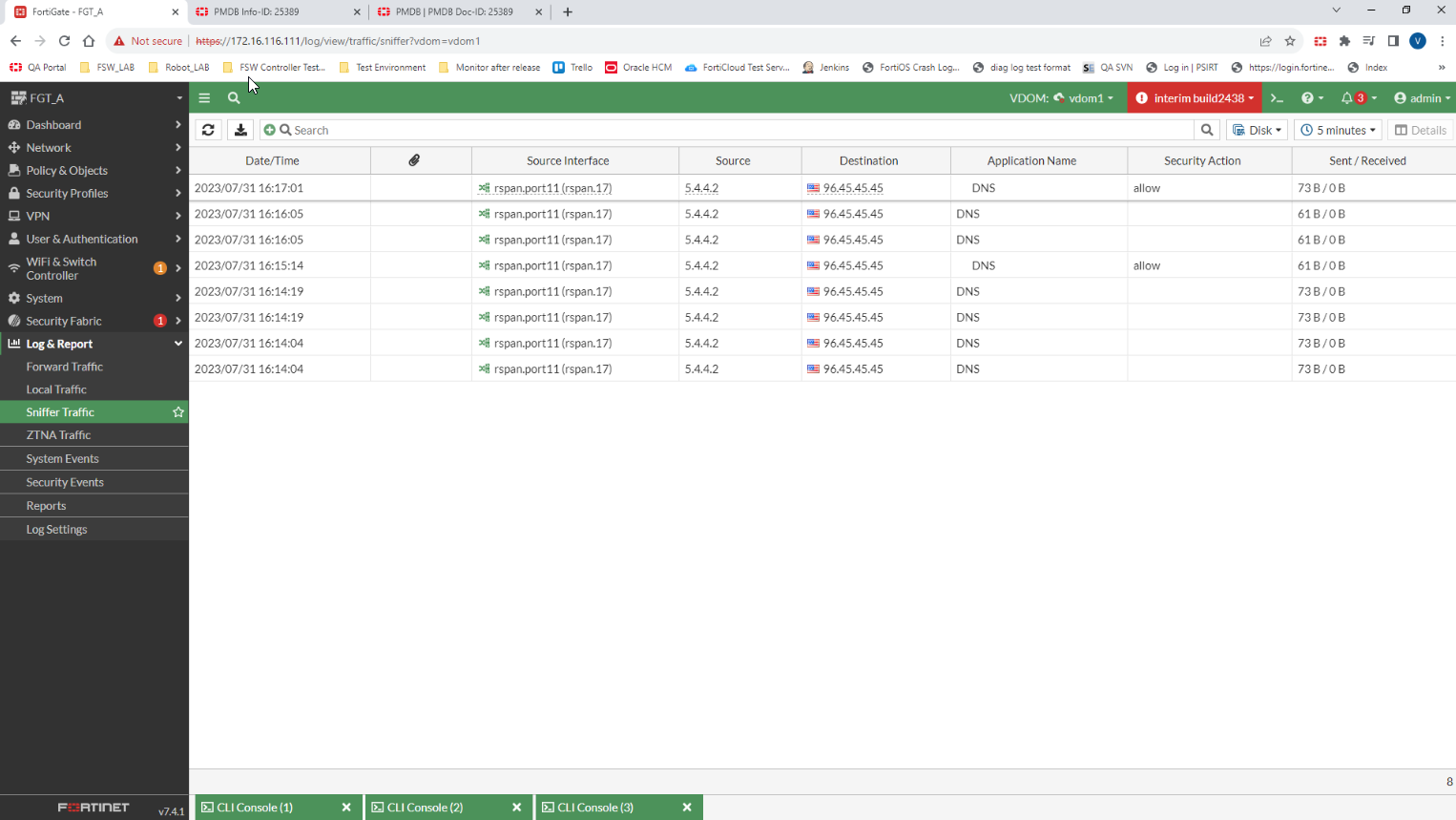 Configuring the FortiOS one-arm sniffer | FortiSwitch 7.6.0 | Fortinet Document Library