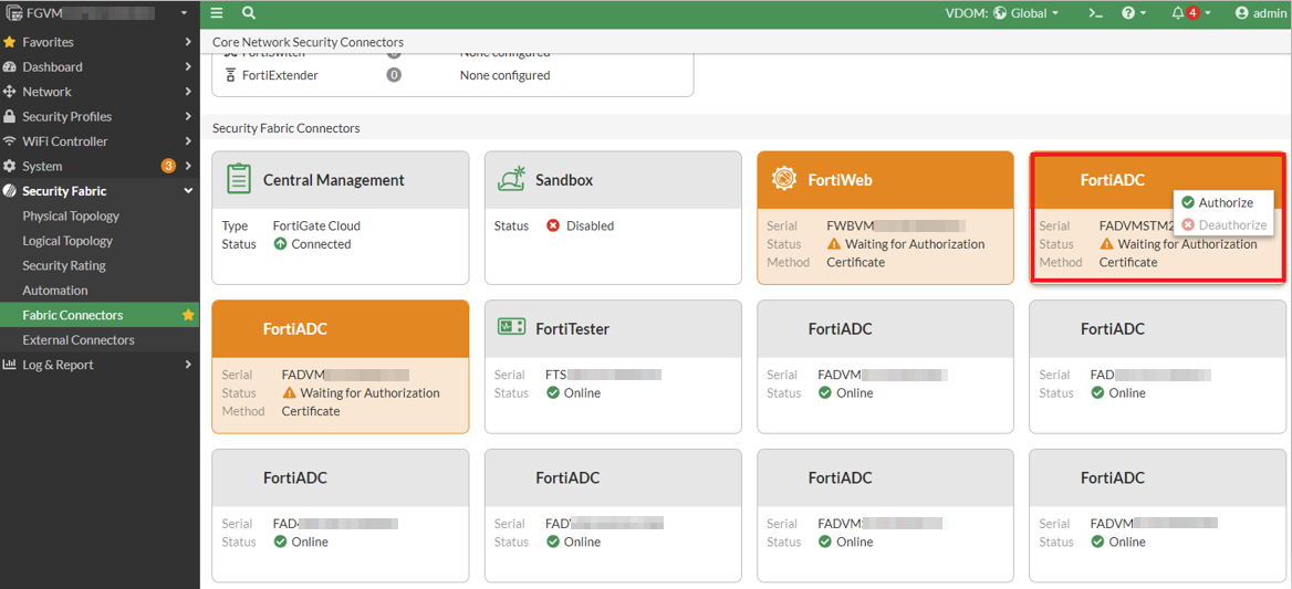 FortiGate Security Fabric Connector | FortiADC 8.0.0 | Fortinet ...