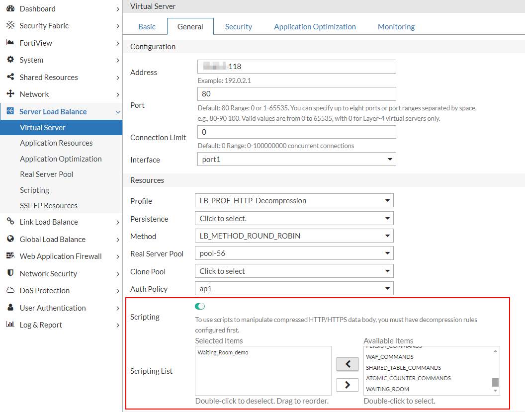 Waiting Room for virtual queuing | FortiADC 8.0.0 | Fortinet Document ...
