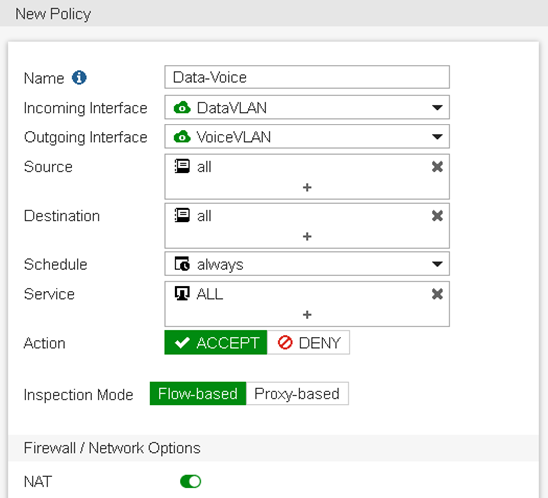 Configure the VLAN interfaces on FortiVoice and FortiGate | FortiVoice ...