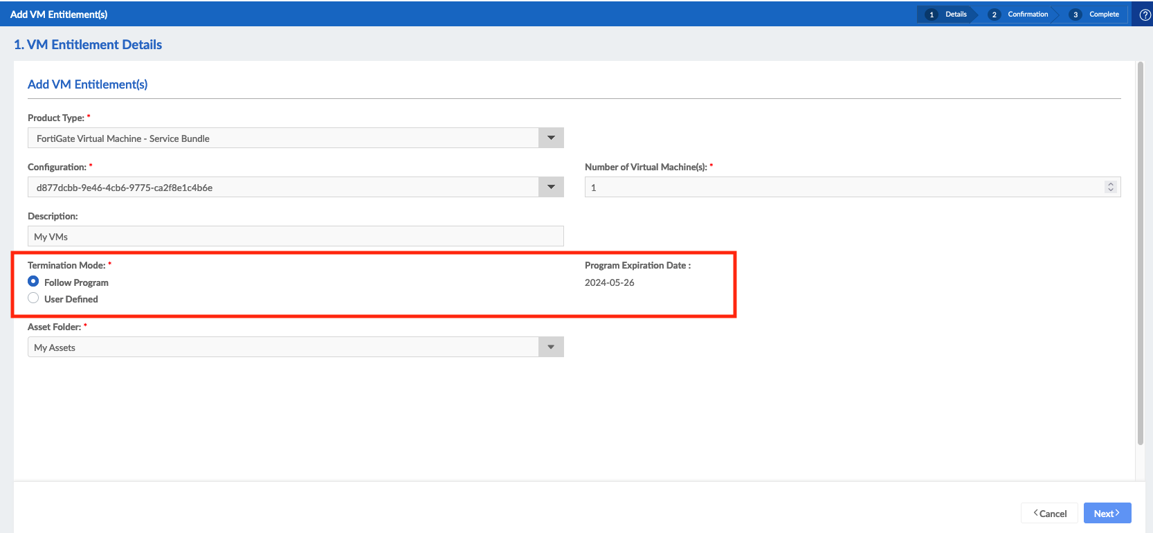 Program renewal | FortiFlex 24.3.1 | Fortinet Document Library