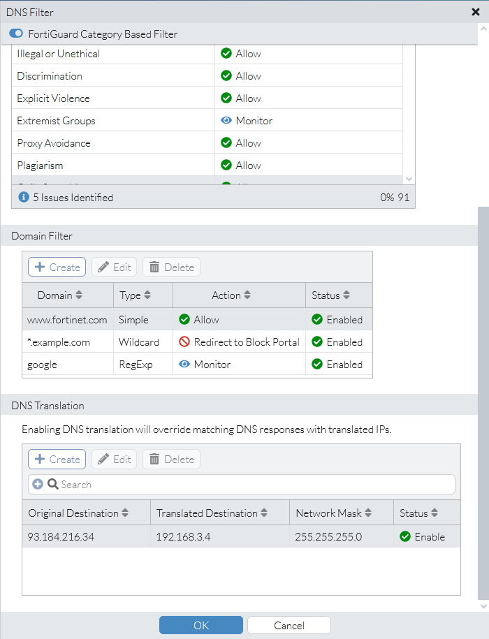 DNS Filter | FortiSASE 23.3.25 | Fortinet Document Library