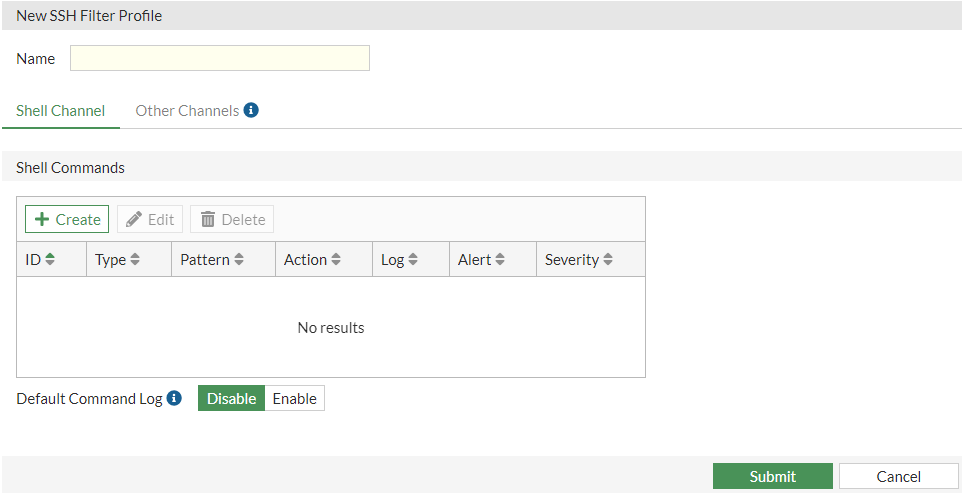 Creating An Ssh Filter Fortipam 112 Fortinet Document Library