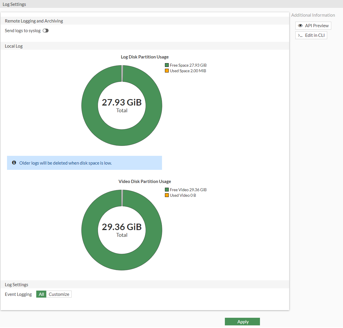 Log settings | FortiPAM 1.1.2 | Fortinet Document Library