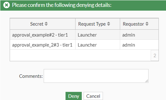 Reviewing multiple requests | FortiPAM 1.1.2 | Fortinet Document Library