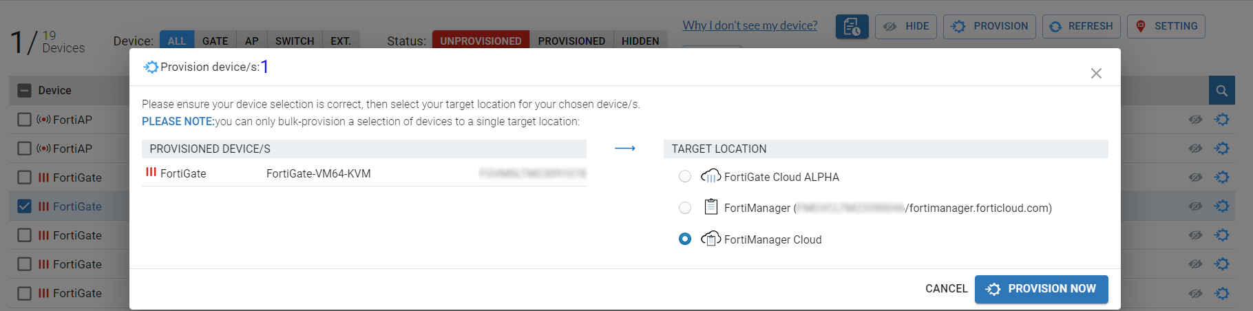 Using FortiZTP with FortiManager Cloud | FortiManager Cloud 7.6.3 ...
