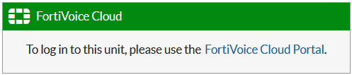 Logging out of the FortiVoice admin portal | FortiVoice Cloud 1.0.0