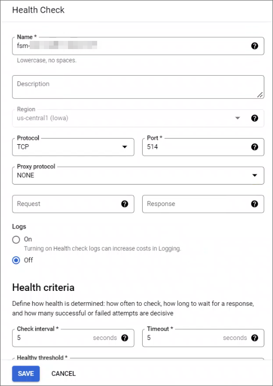 GCP Collector Deployments | FortiSIEM 7.2.6 | Fortinet Document Library