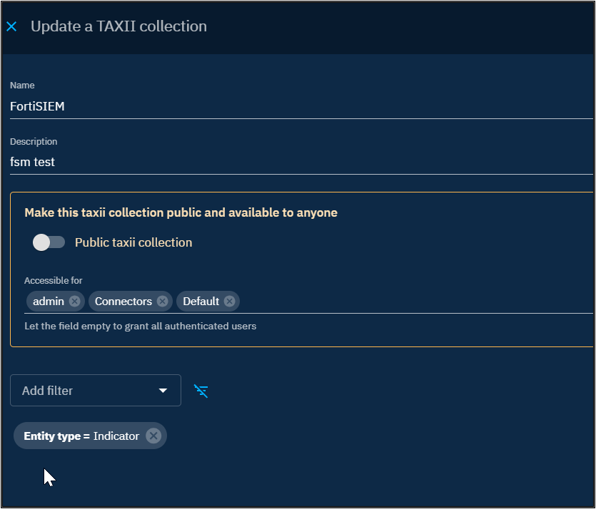 Working with OpenCTI Threatfeeds | FortiSIEM 7.2.6 | Fortinet Document ...