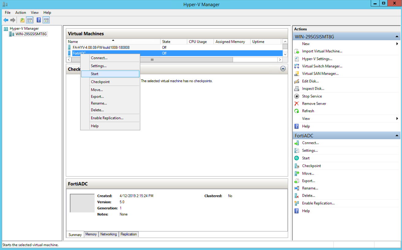Step 1: Deploy the FortiADC-VM virtual machine | FortiADC Private Cloud ...