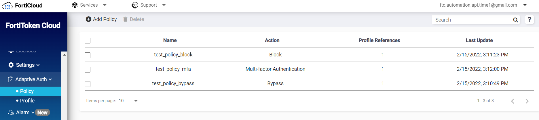 Control risky conditions | FortiToken Cloud 23.3.a