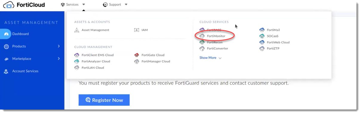 Sync users from FortiCloud | FortiMonitor 25.2.0 | Fortinet Document ...
