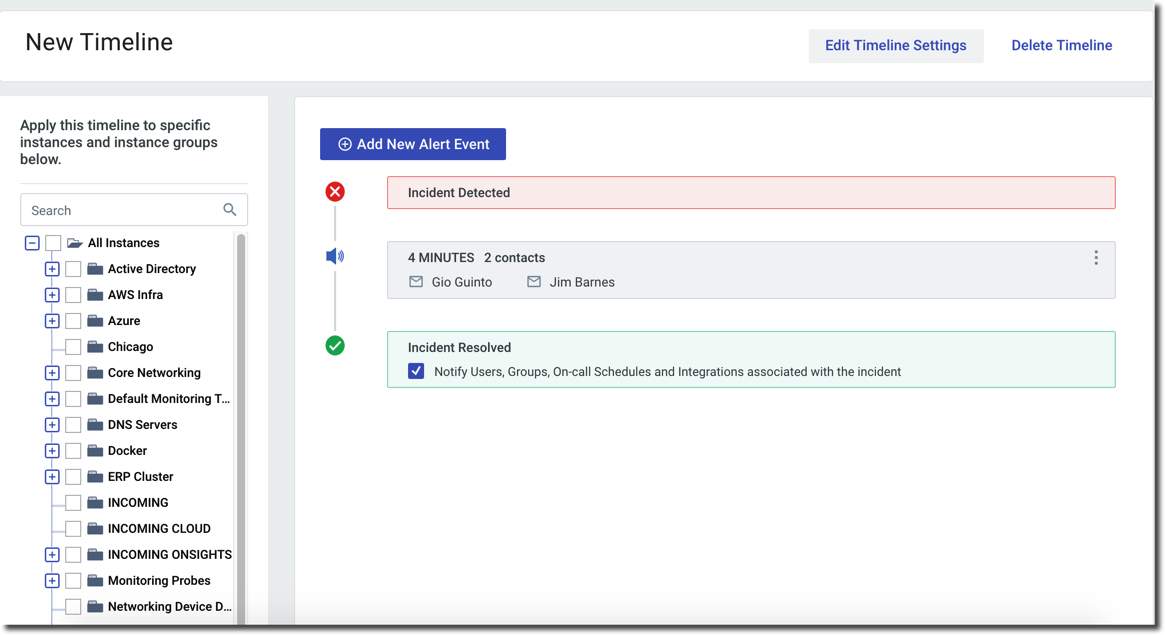 Create an Alert Timeline | FortiMonitor 25.2.0 | Fortinet Document Library