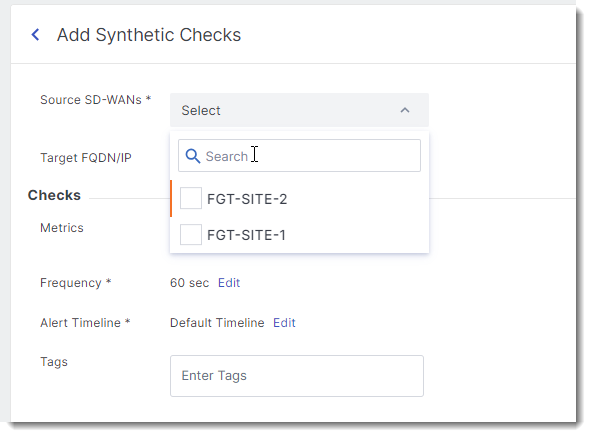 FortiGate and OnSight configuration for SD-WAN synthetic monitoring ...