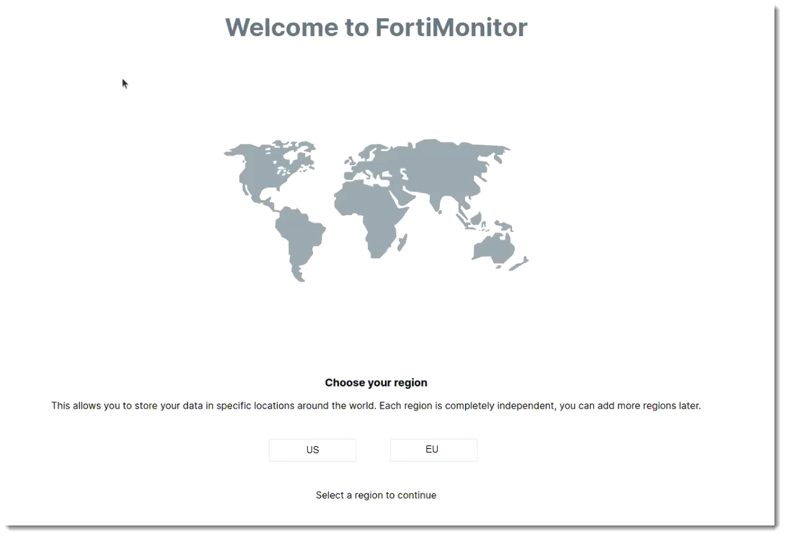 Multi-region support | FortiMonitor 24.4.0 | Fortinet Document Library