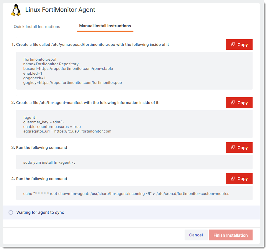 Use OnSight as a proxy for the FortiMonitor Agent | FortiMonitor 25.2.0 ...