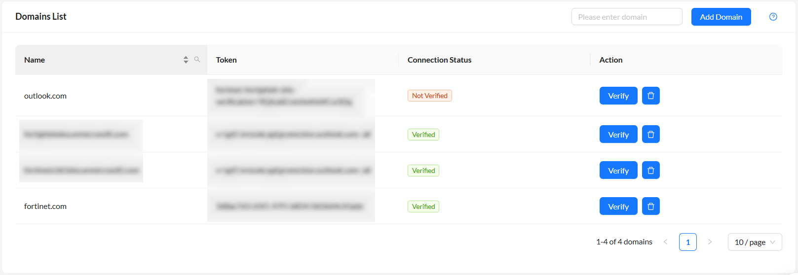 Domains | FortiPhish 25.2.0 | Fortinet Document Library