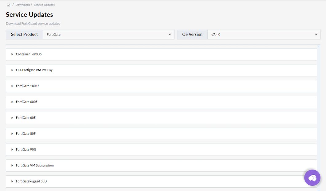 Service Updates | FortiCloud Services 25.1.a | Fortinet Document Library