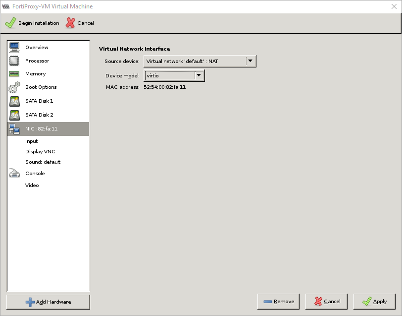 Import the FortiProxy‑VM and configure its hardware settings ...