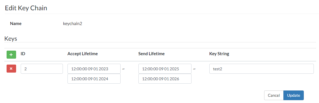Key chains | FortiSwitch 7.6.1 | Fortinet Document Library