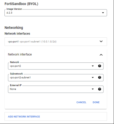 Deploy FortiSandbox-VM on GCP | FortiSandbox Public Cloud 4.2.3 ...