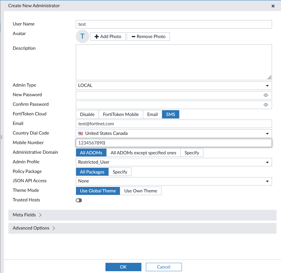 Multi-factor authentication with FortiToken Cloud | FortiManager 7.6.0 ...