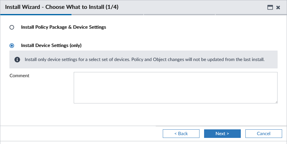 Installing changes to managed switches | FortiManager 7.6.0 | Fortinet ...