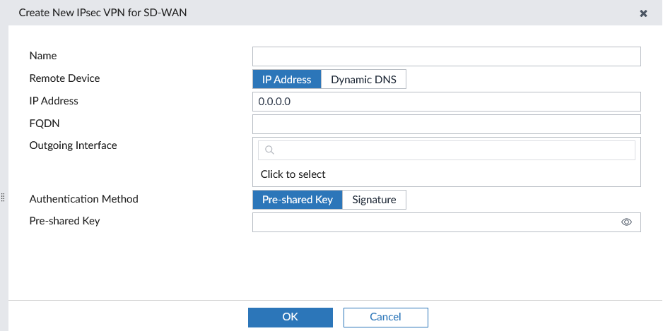 IPsec VPN Wizard | FortiManager 7.6.0 | Fortinet Document Library
