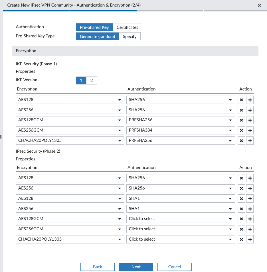 Creating IPsec VPN communities | FortiManager 7.6.0 | Fortinet Document ...