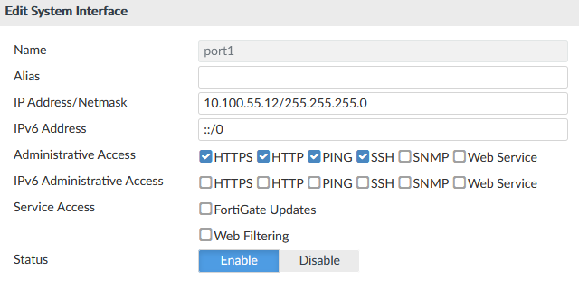 Configuring network interfaces | FortiManager 7.2.10 | Fortinet ...