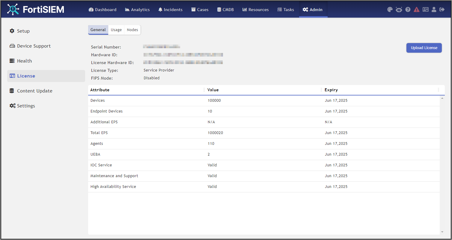 Licensing | FortiSIEM 7.2.3 | Fortinet Document Library