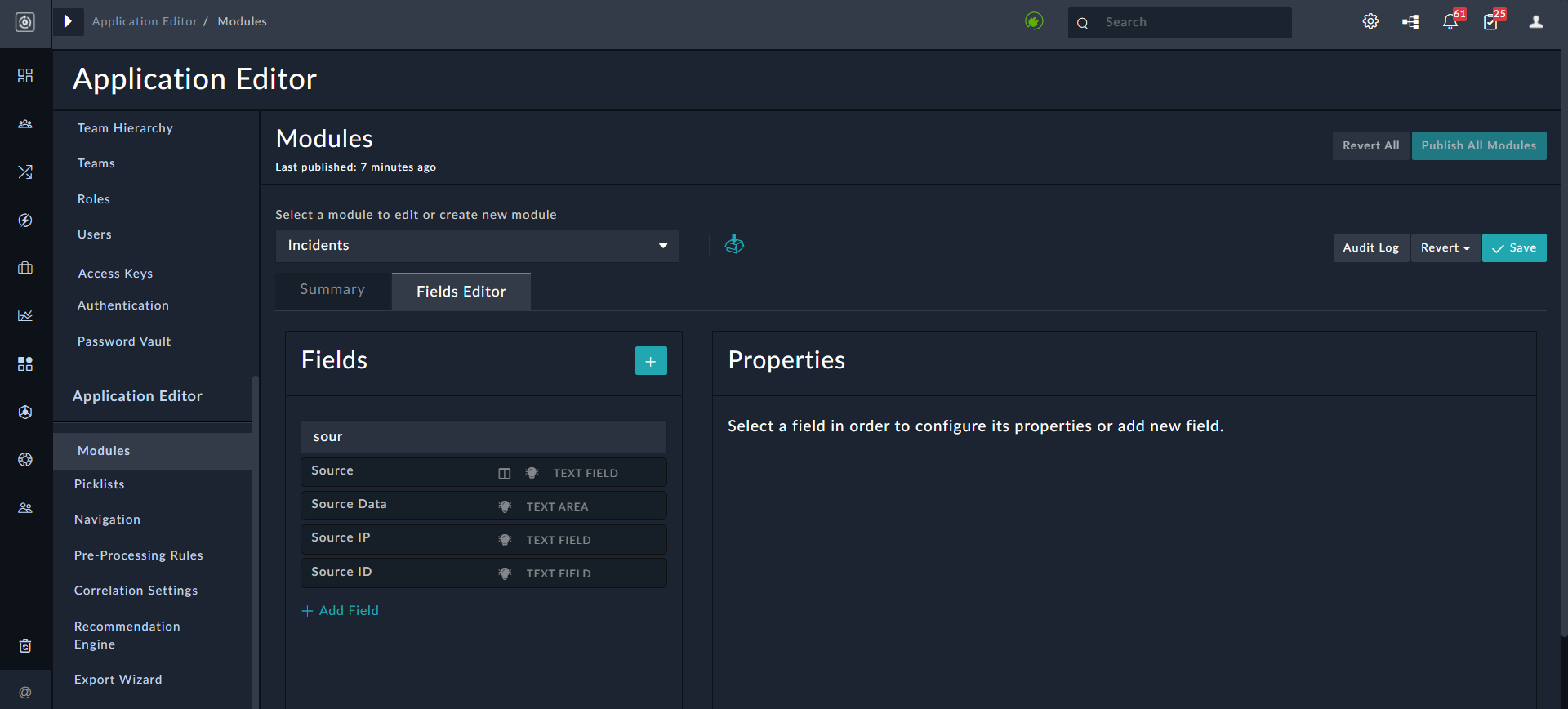 Application Editor | FortiSOAR 7.6.2 | Fortinet Document Library