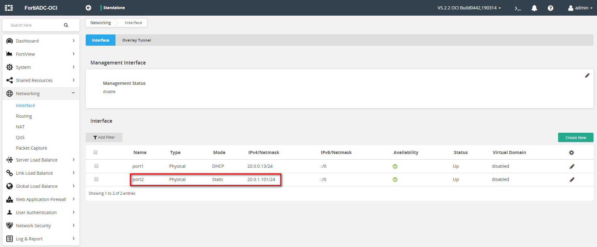 Deploying FortiADC-VM on Oracle Cloud Infrastructure | FortiADC Public ...