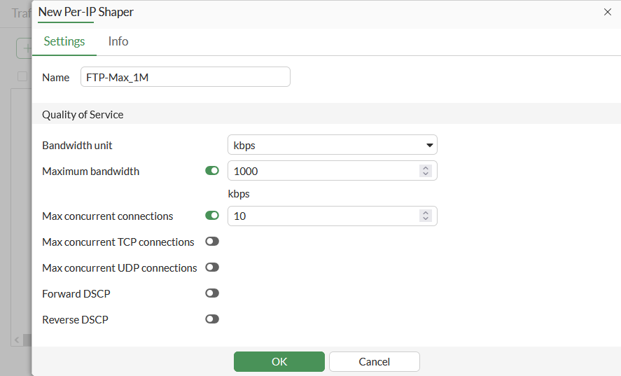 Per-IP traffic shaper | FortiGate / FortiOS 7.6.3 | Fortinet Document ...