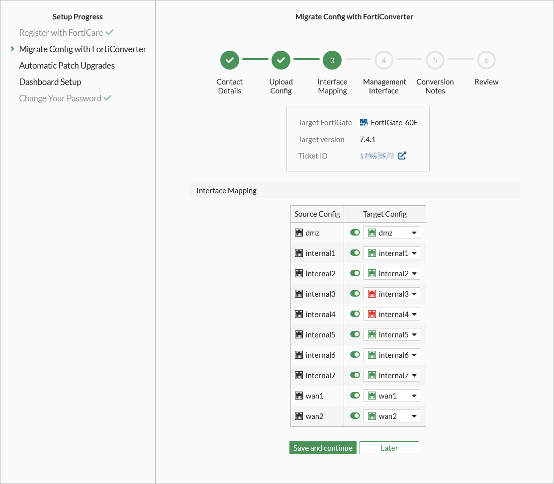 Migrating a configuration with FortiConverter | FortiGate / FortiOS 7.6 ...