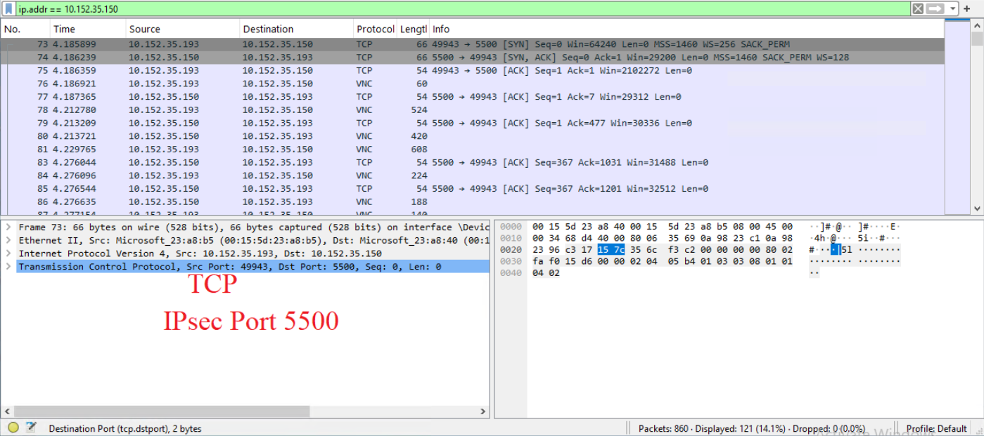 Dialup IPsec VPN using custom TCP port | FortiGate / FortiOS 7.6.3 ...