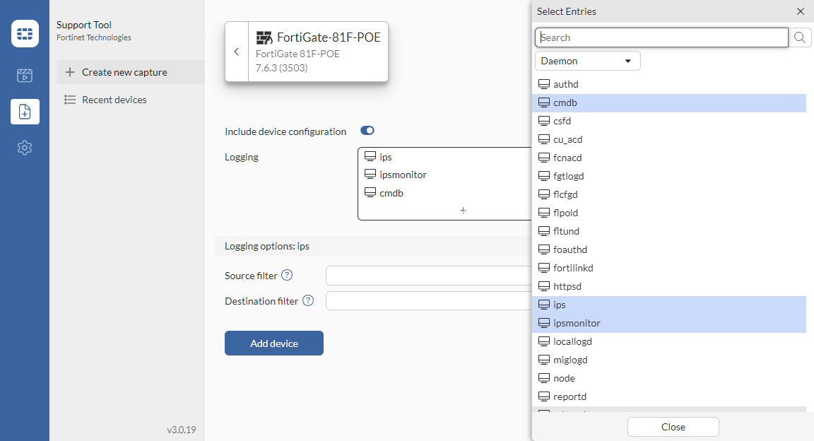 Fortinet Support Tool for capturing incidents New | FortiGate / FortiOS ...