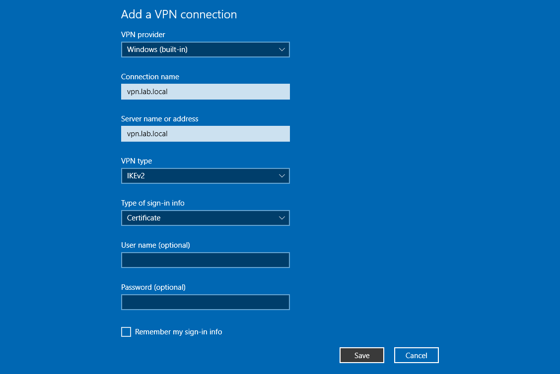 Windows IKEv2 native VPN with user certificate | FortiGate / FortiOS 7. ...