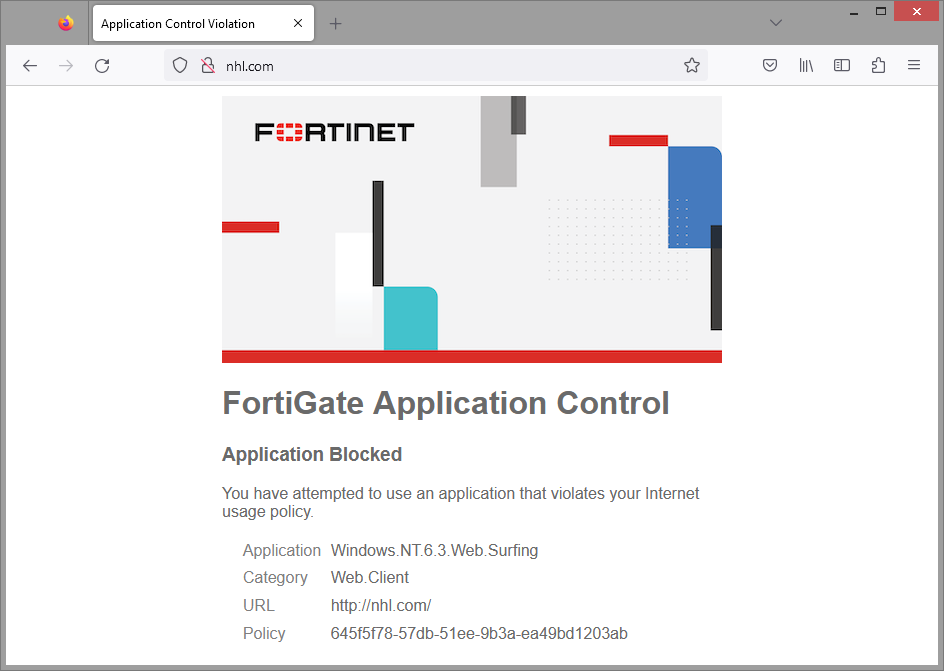 Blocking applications with custom signatures | FortiGate / FortiOS 7.6. ...