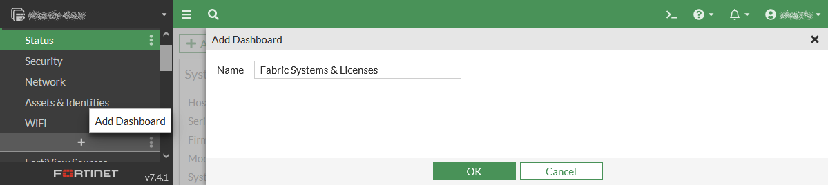 Creating a fabric system and license dashboard | FortiGate / FortiOS 7. ...