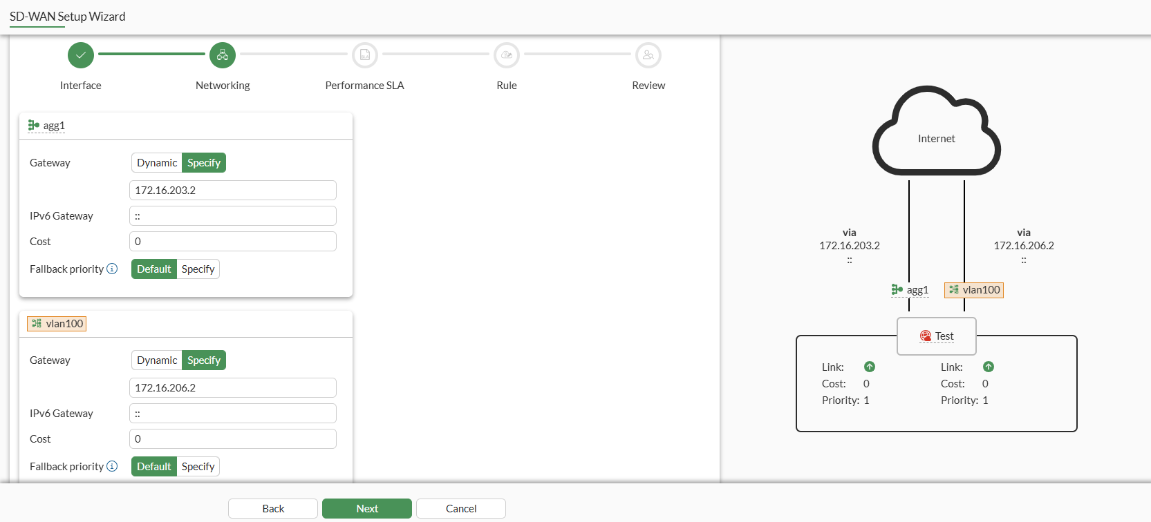 SD-WAN Setup wizard | FortiGate / FortiOS 7.6.3 | Fortinet Document Library
