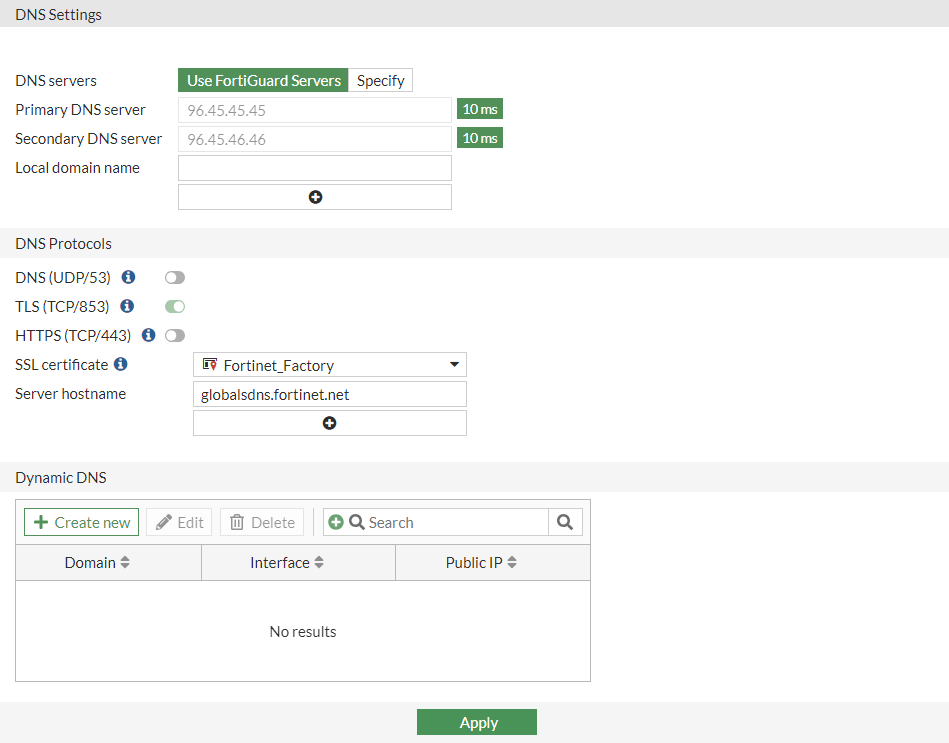 DDNS | FortiGate / FortiOS 7.6.3 | Fortinet Document Library