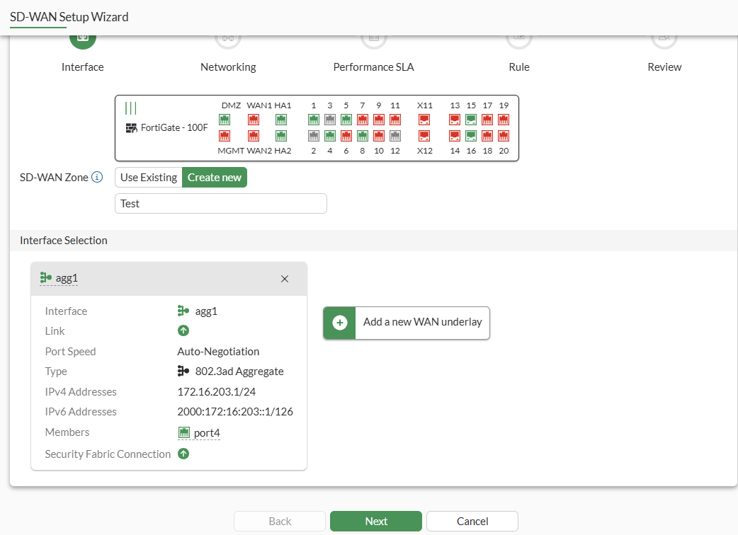 SD-WAN Setup wizard | FortiGate / FortiOS 7.6.3 | Fortinet Document Library