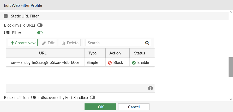 Configuring web filter profiles with Hebrew domain names | FortiGate ...